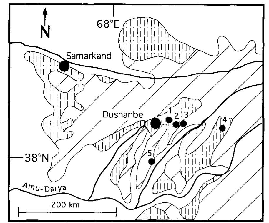 Sketch map of the loess distribution and major loess