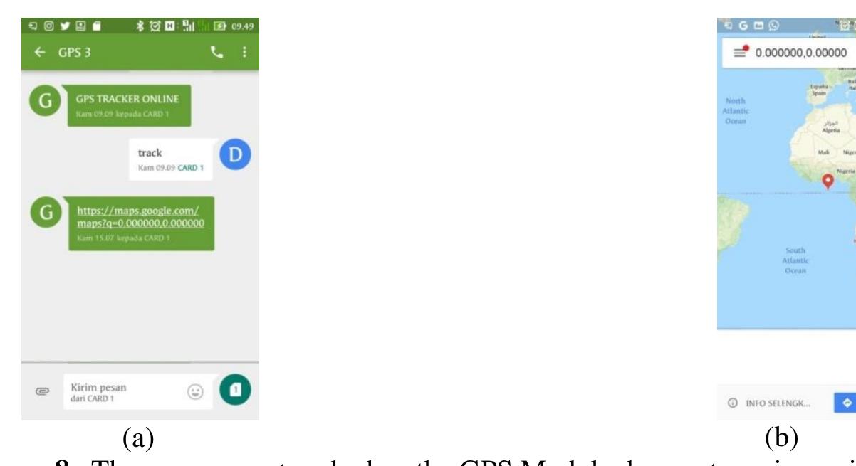 To tracking the object is sending a message with the code