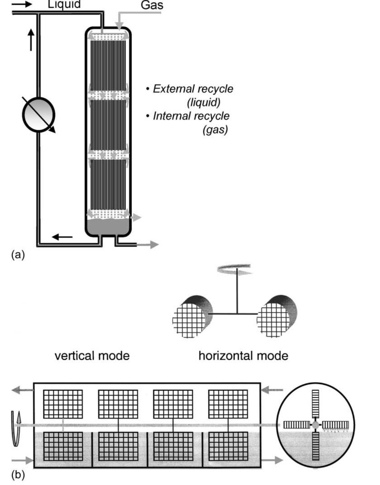 Various examples of multiphase reactor configurations for