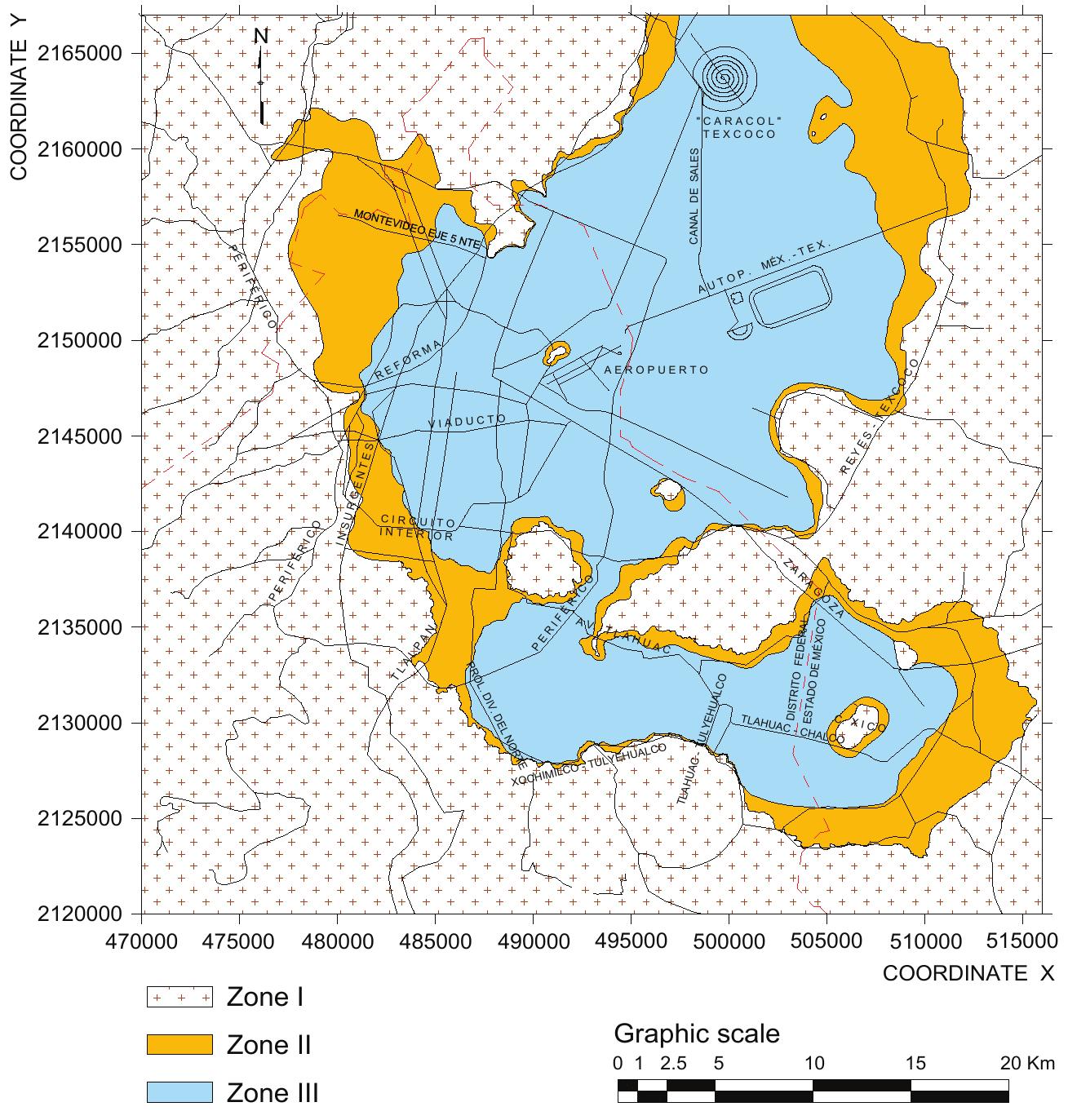 Geotechnical zoning map proposed for mexico city building
