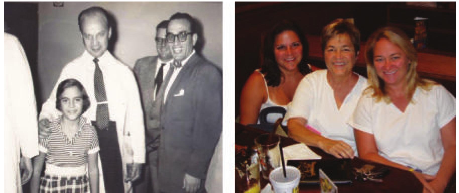-1: a. young patient cindy lander with surgeon walton