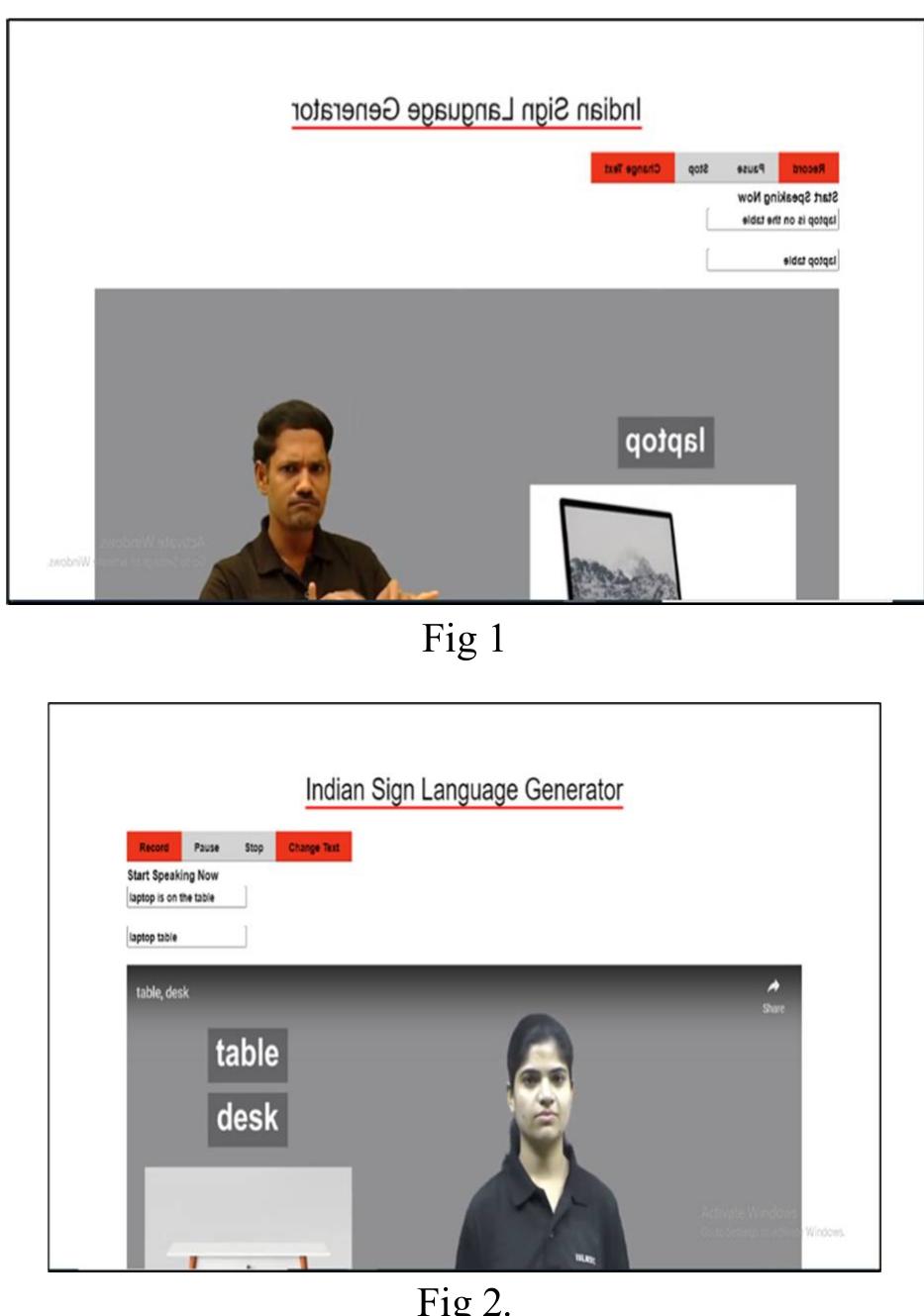 Output from the isl conversion phase of the input sentence