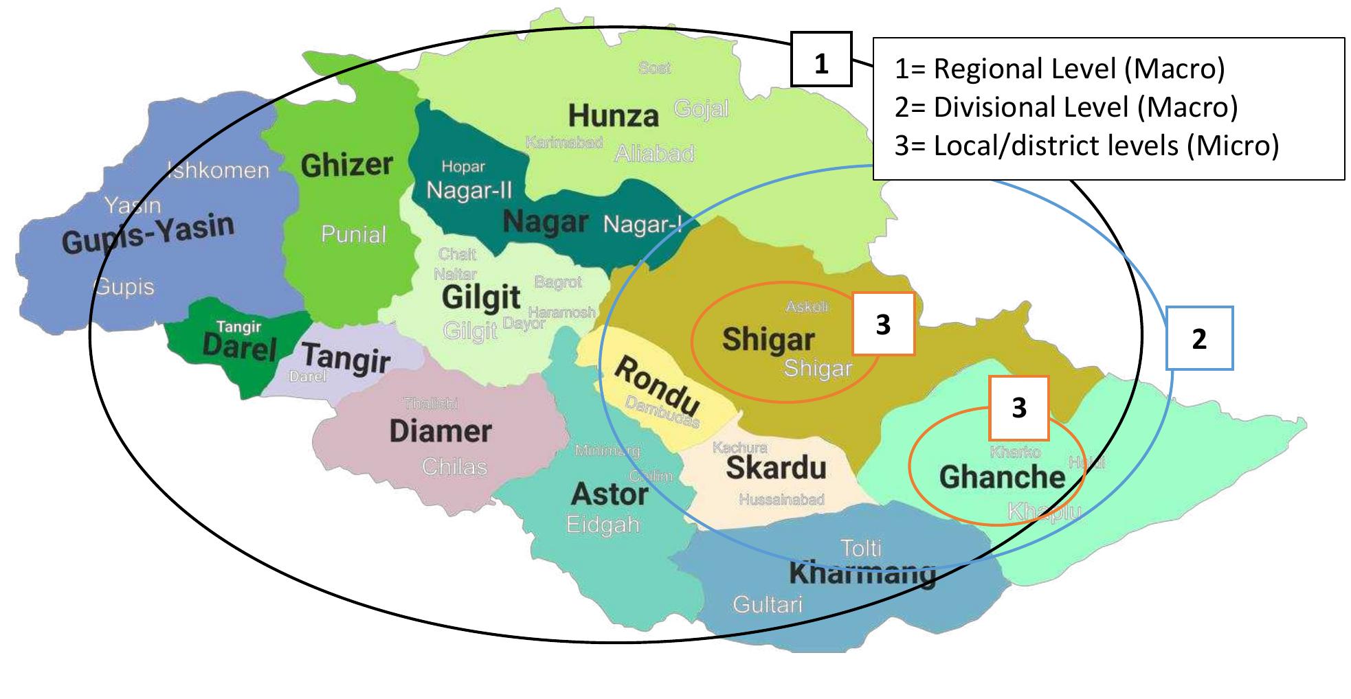Gilgit-baltistan districts. adapted from(media, 2019)