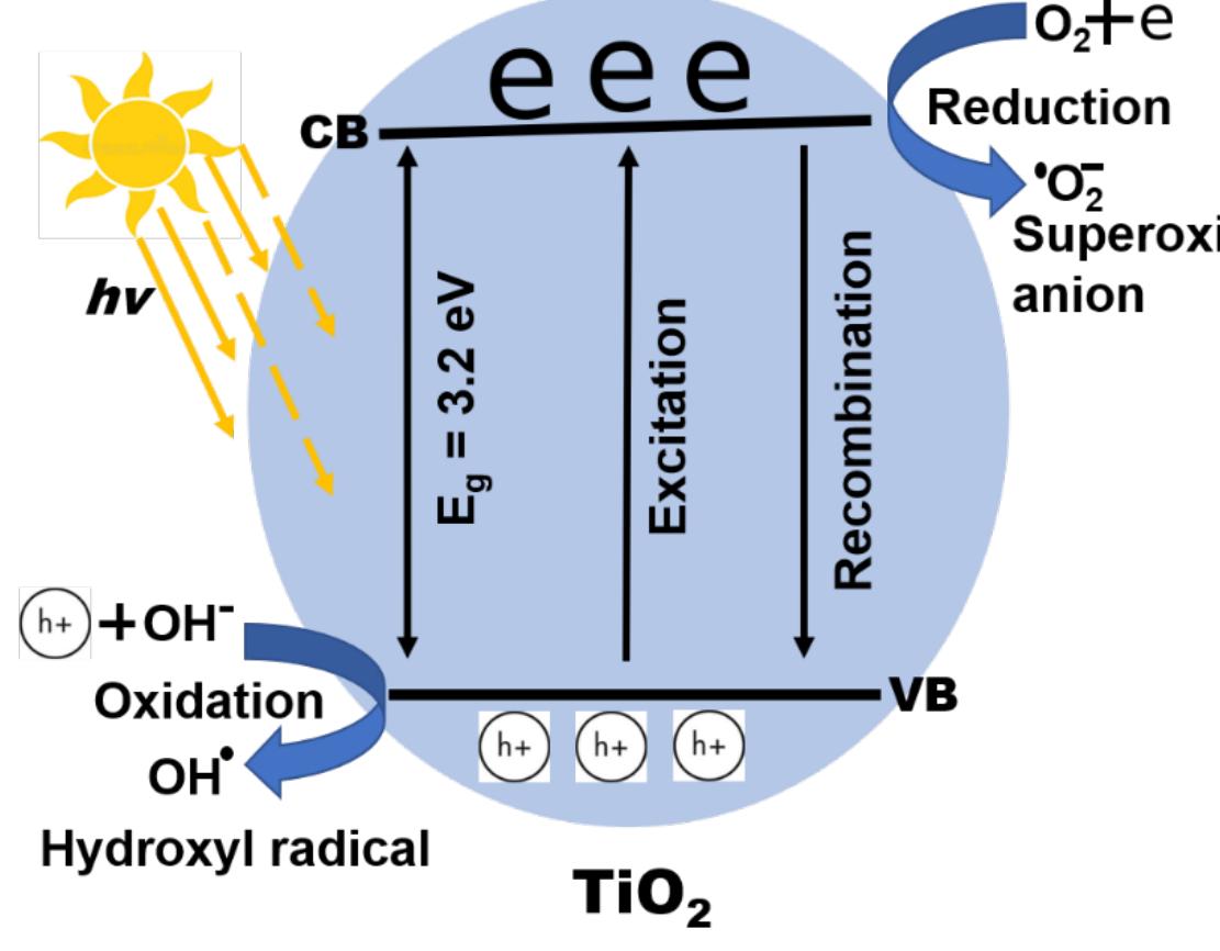 5: mechanism of semiconductor photocatalysis the absorption