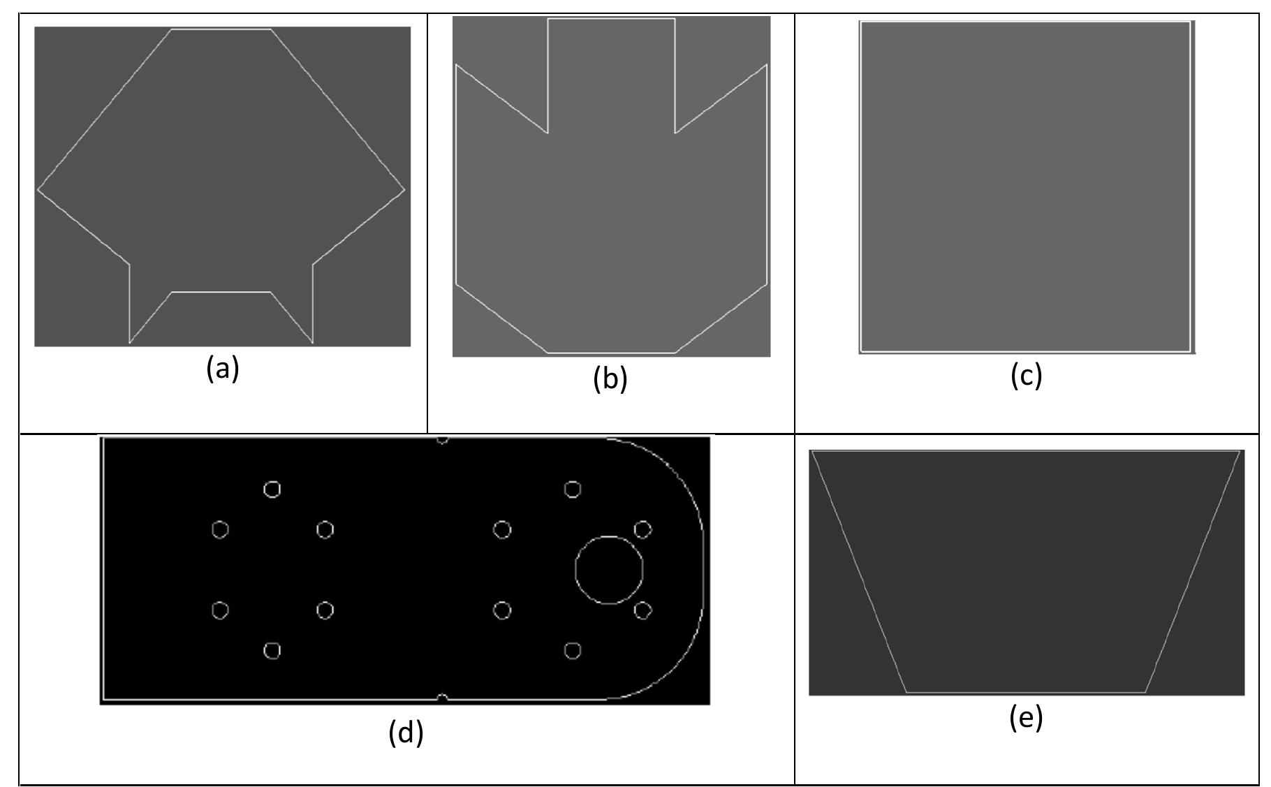 2d drawing of parts of the amplang machine in dxf format