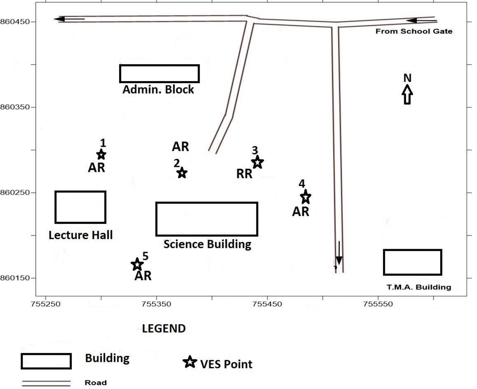 Acceptance and rejection map of the study area. therefore,