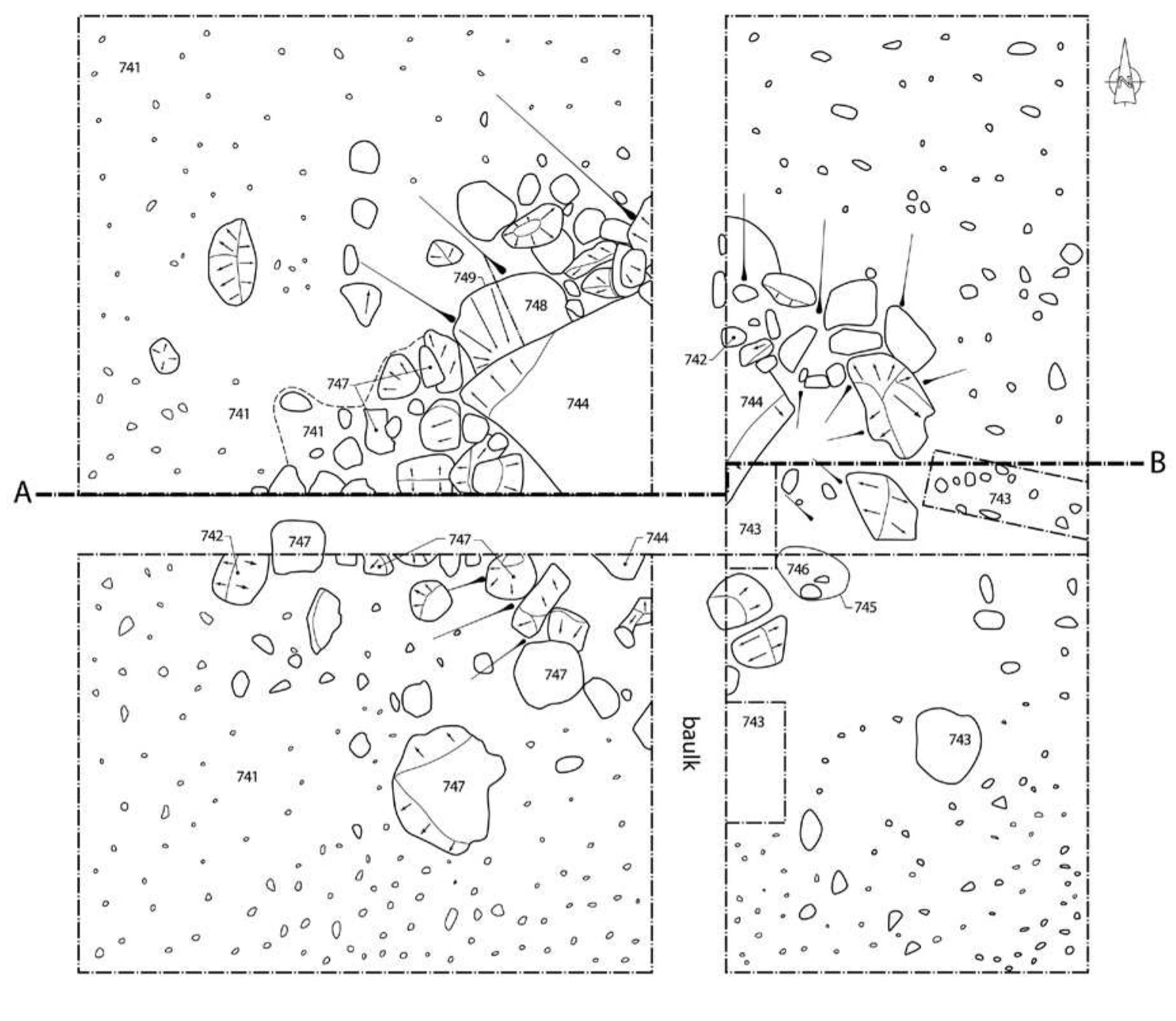 The trackway shown on the first edition os map. a square