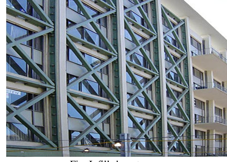 Shown here is an exterior shear reinforcement of a