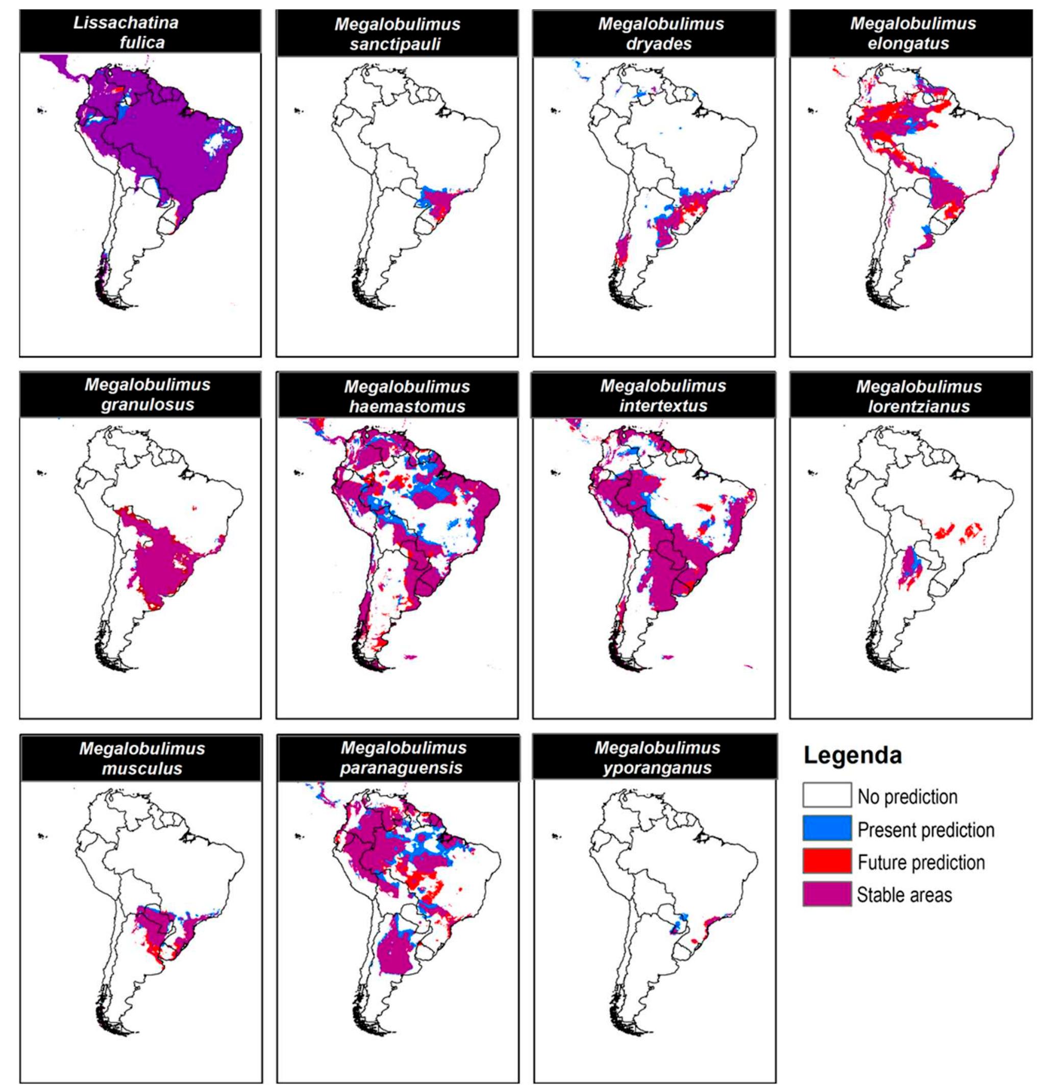 Maps of overlapping potential distribution between current