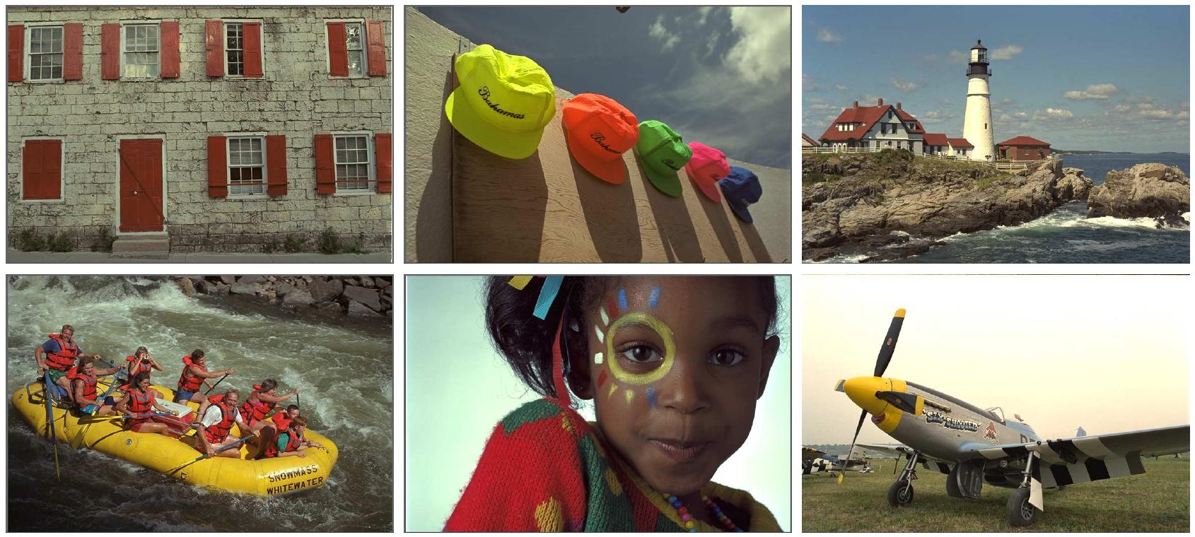 1: some of standard images in kodak photocd dataset (http: