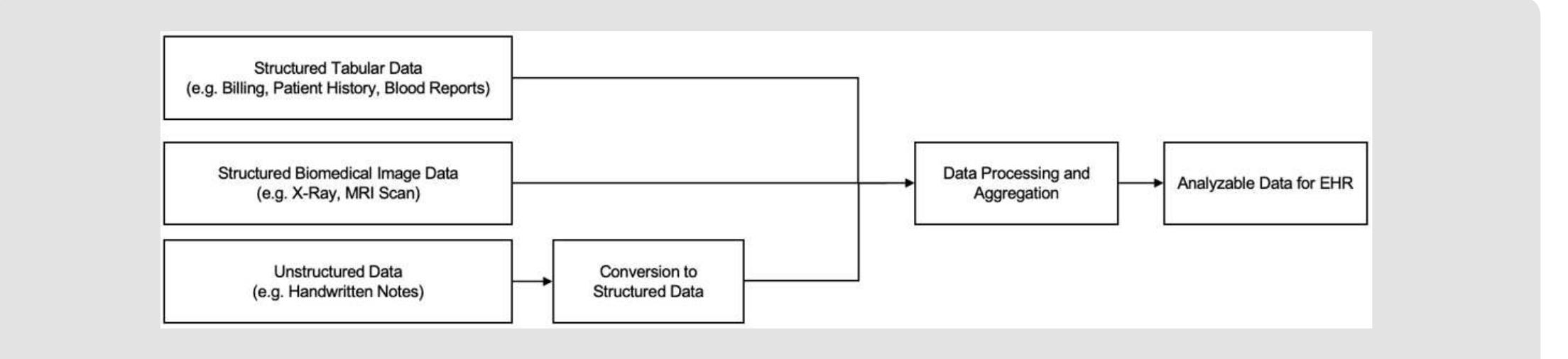 Data workflow for ehr addressing infrastructure and training