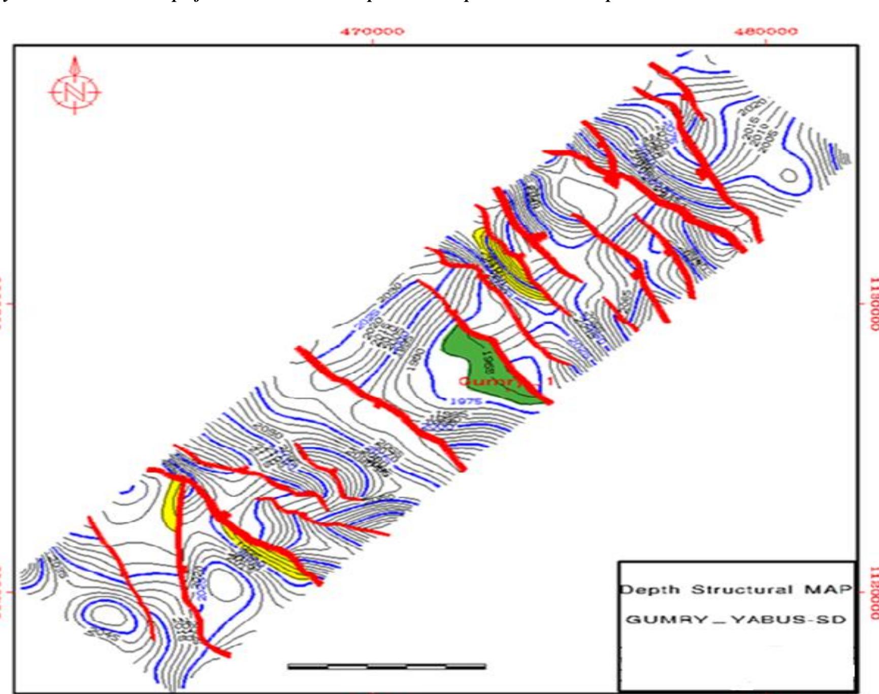 4.2.5. two way time structural map of yabus formation top