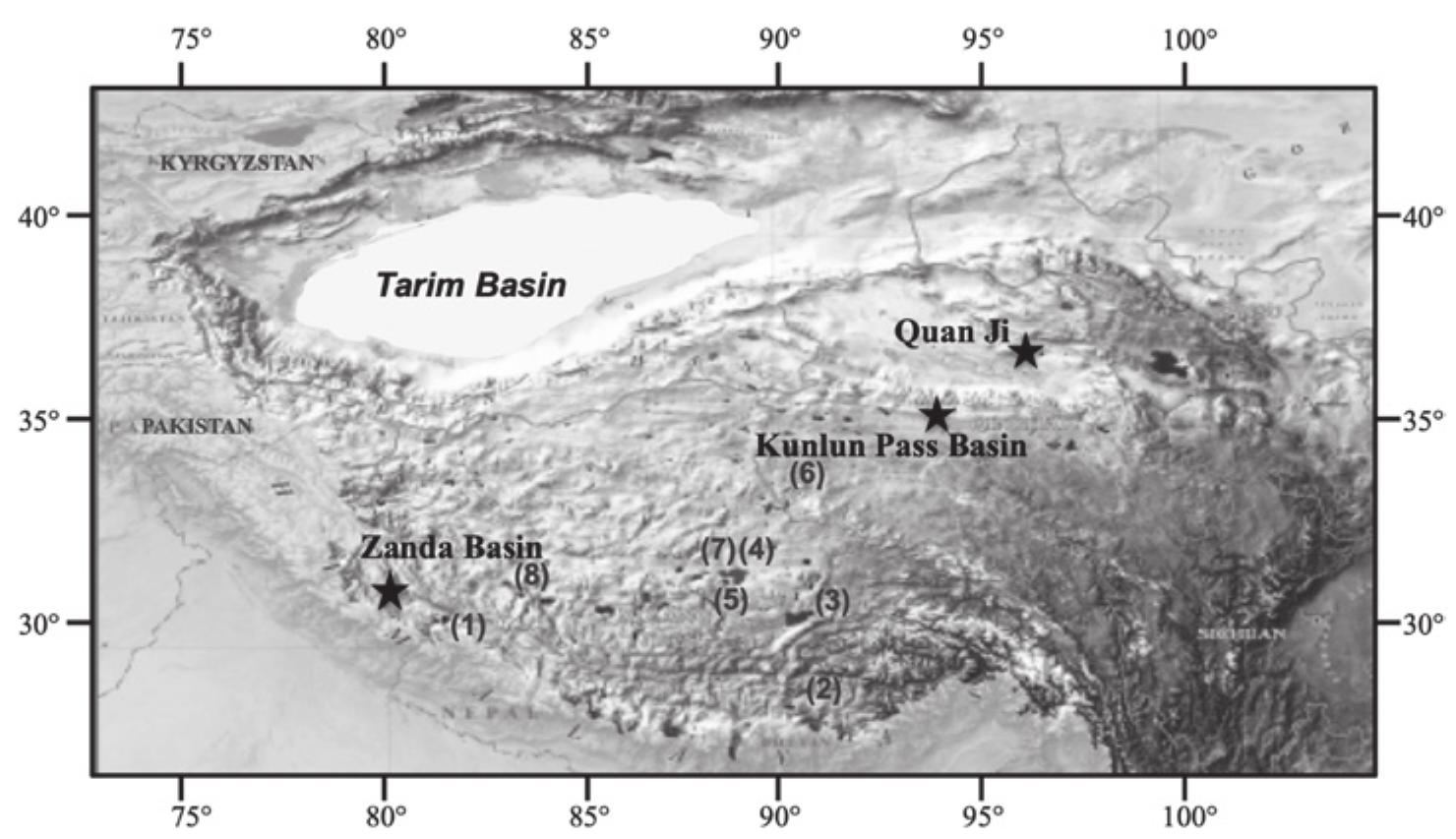 Our sample locations are shown in this aerial image of the