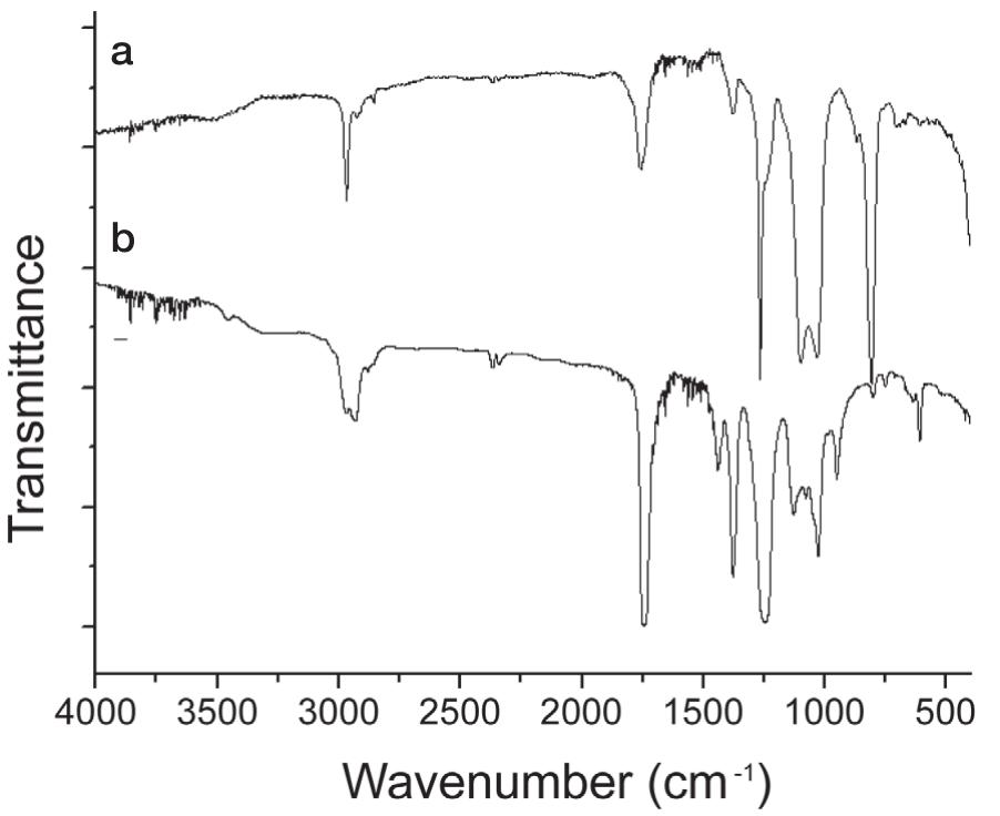Ftir spectra of resin extracted from a treatment compress