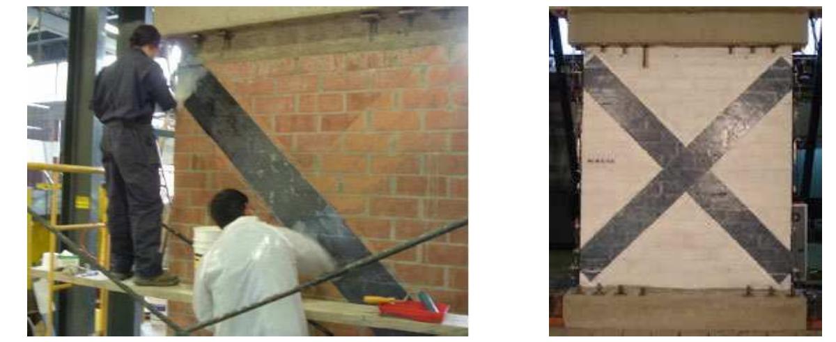3 application of frp coating on masonry shear walls on the