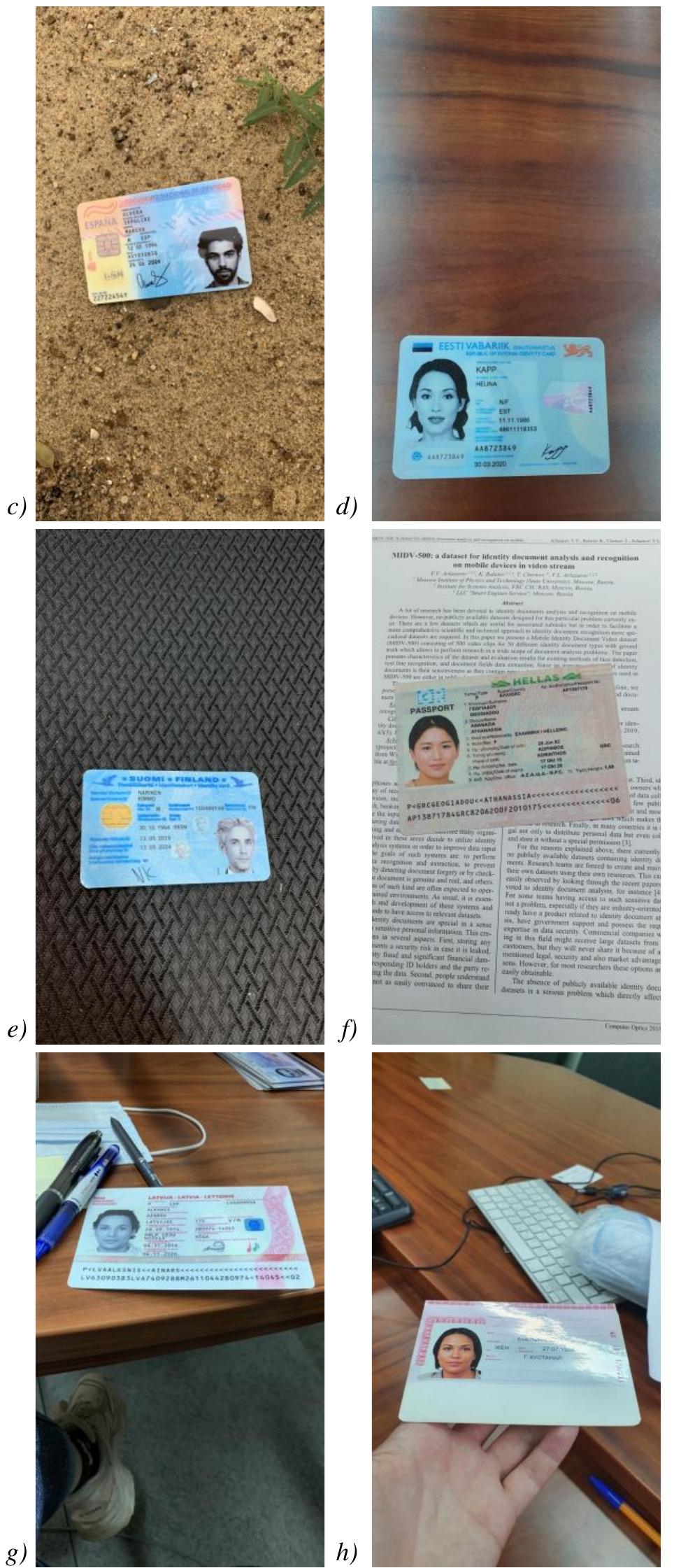 Examples of midv-2020 photos: a) low lighting (image