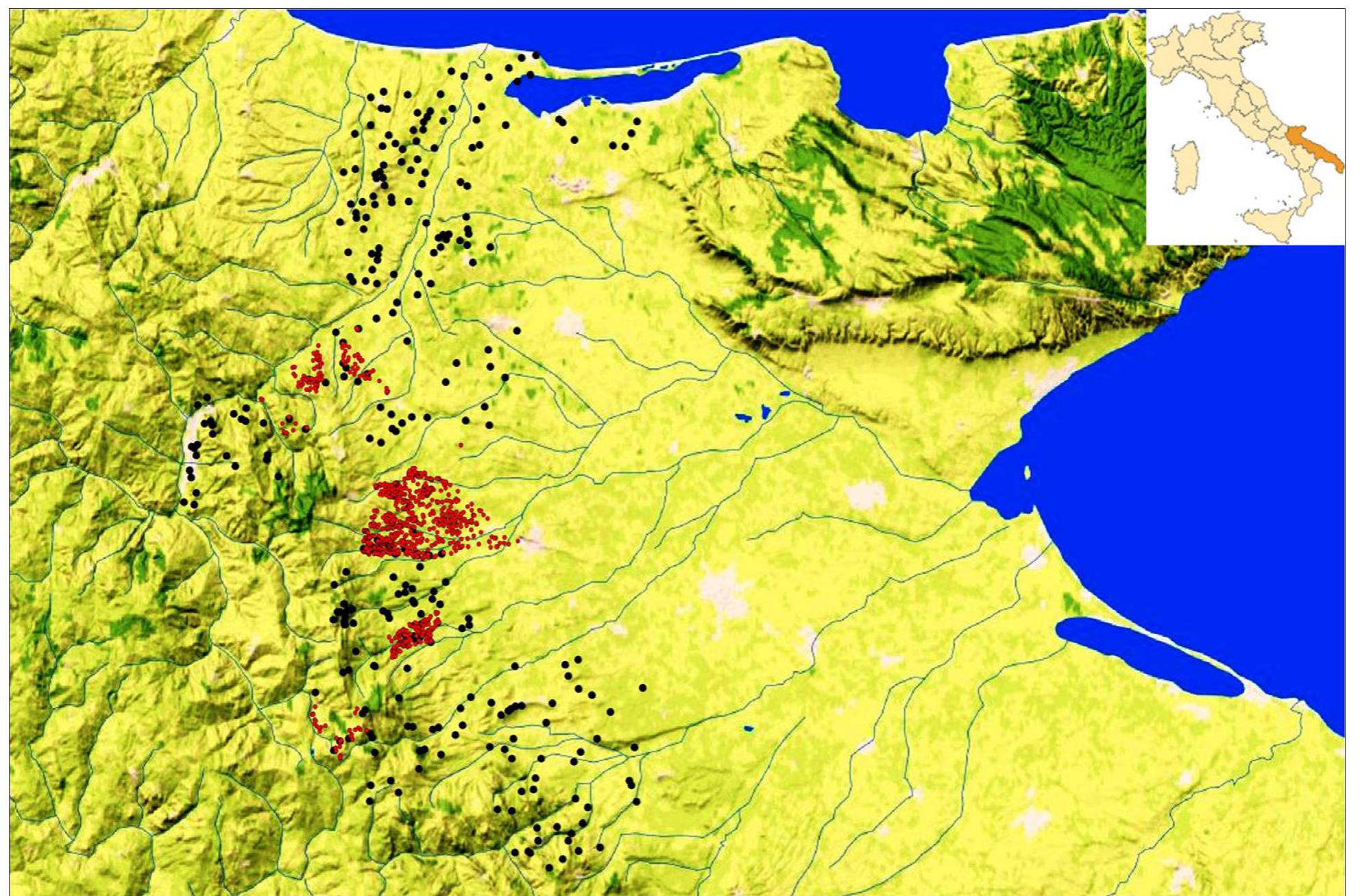 Daunian district of apulia. a archaeological map created by