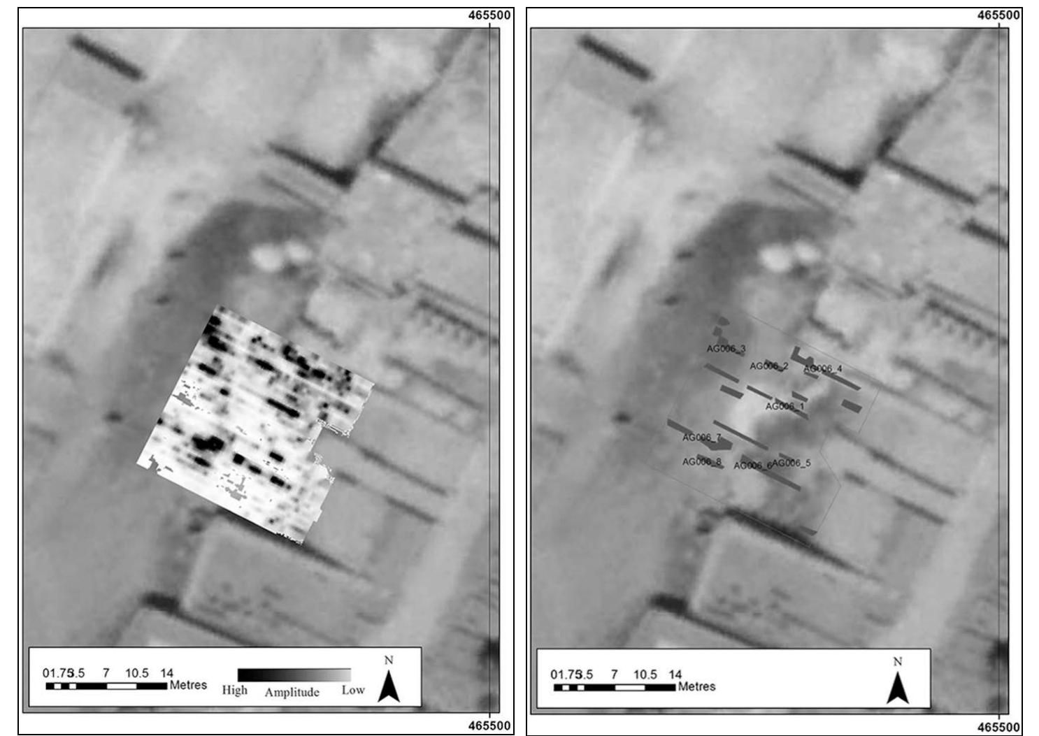 Structures revealed by ground penetrating radar (gpr) in