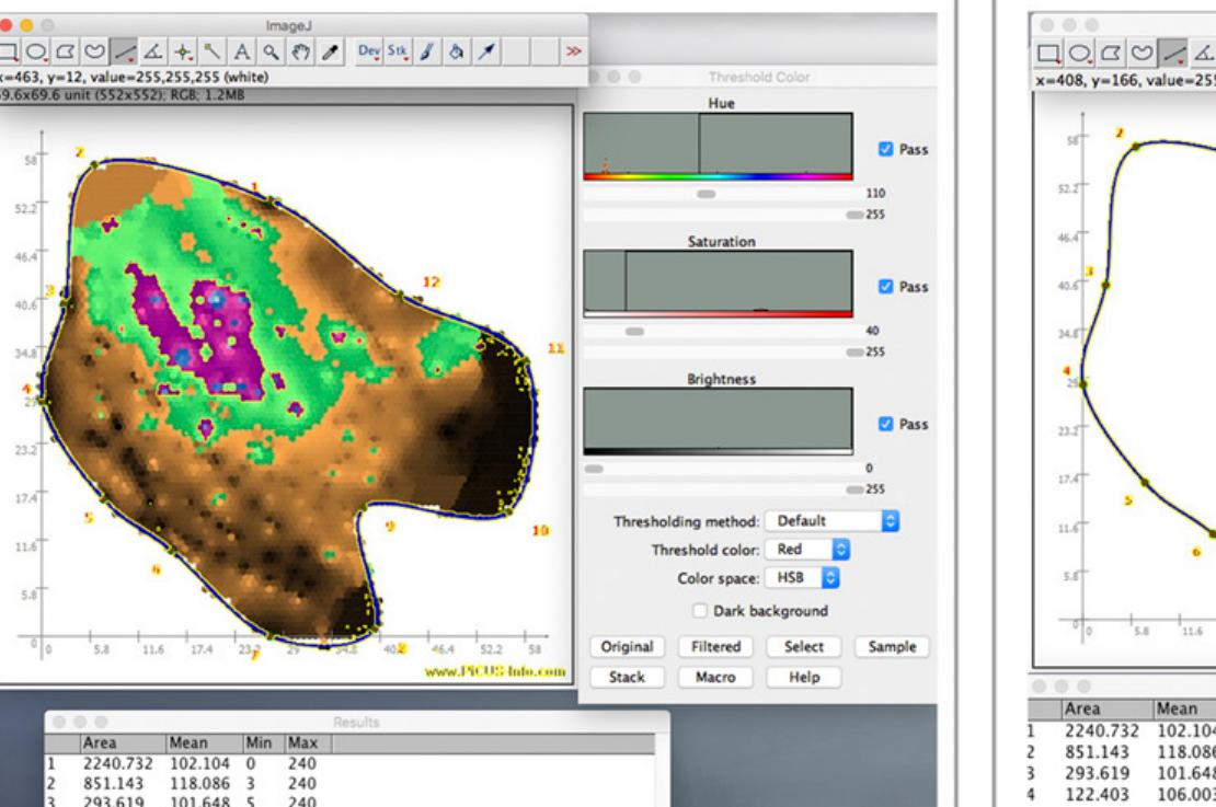 Step 12.to find the area accounted for by the trace line and
