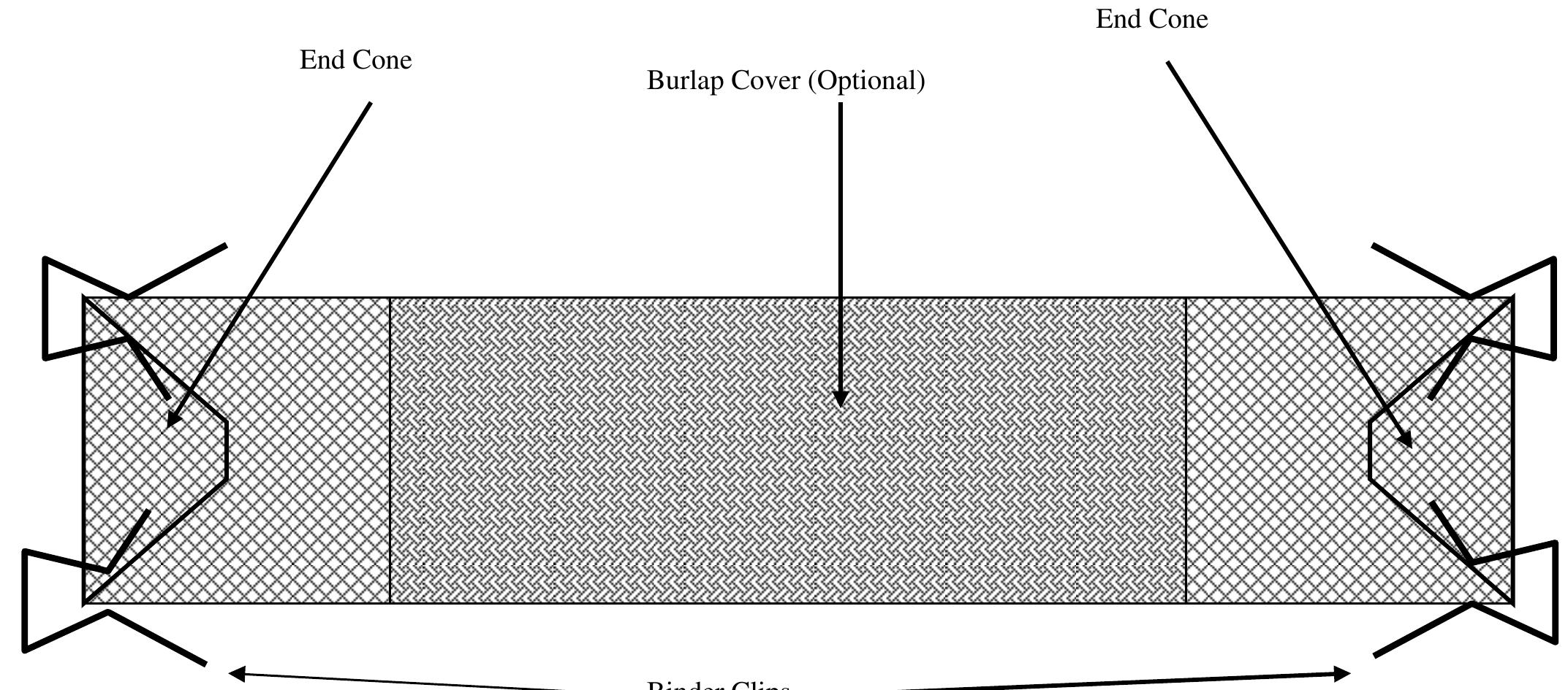 Completed funnel (snake) trap assembly diagram.