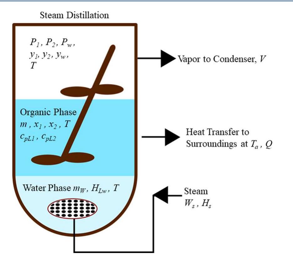 Schematic of the steam-distillation apparatus. figure 1.