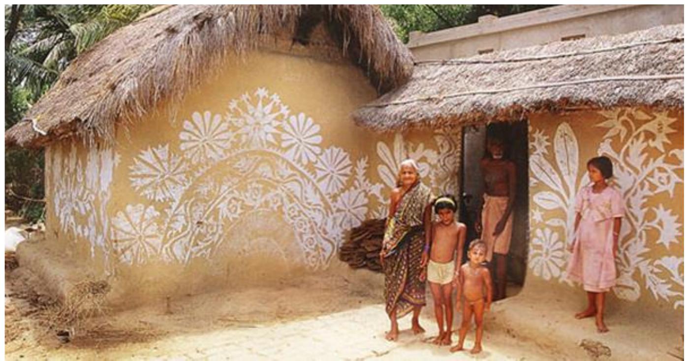 A typical warli mud home (source: (htt)) warli is one of the