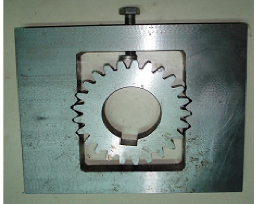 Gear frame assembly. in the present experiment, the gearbox