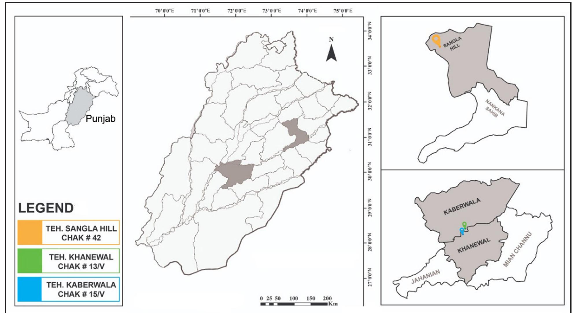 Distribution map of bolbitius coprophilus in pakistan. for