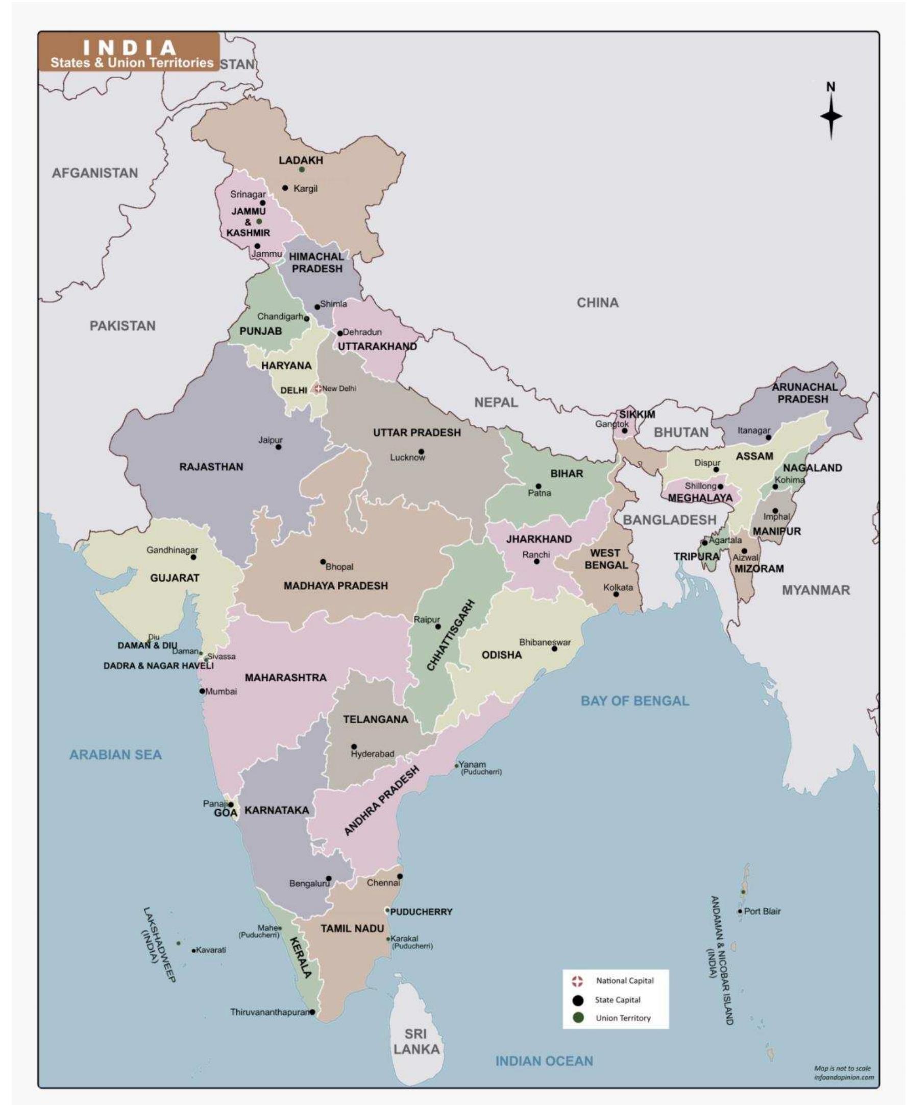 5: political map of india as of 2020/21. india is a