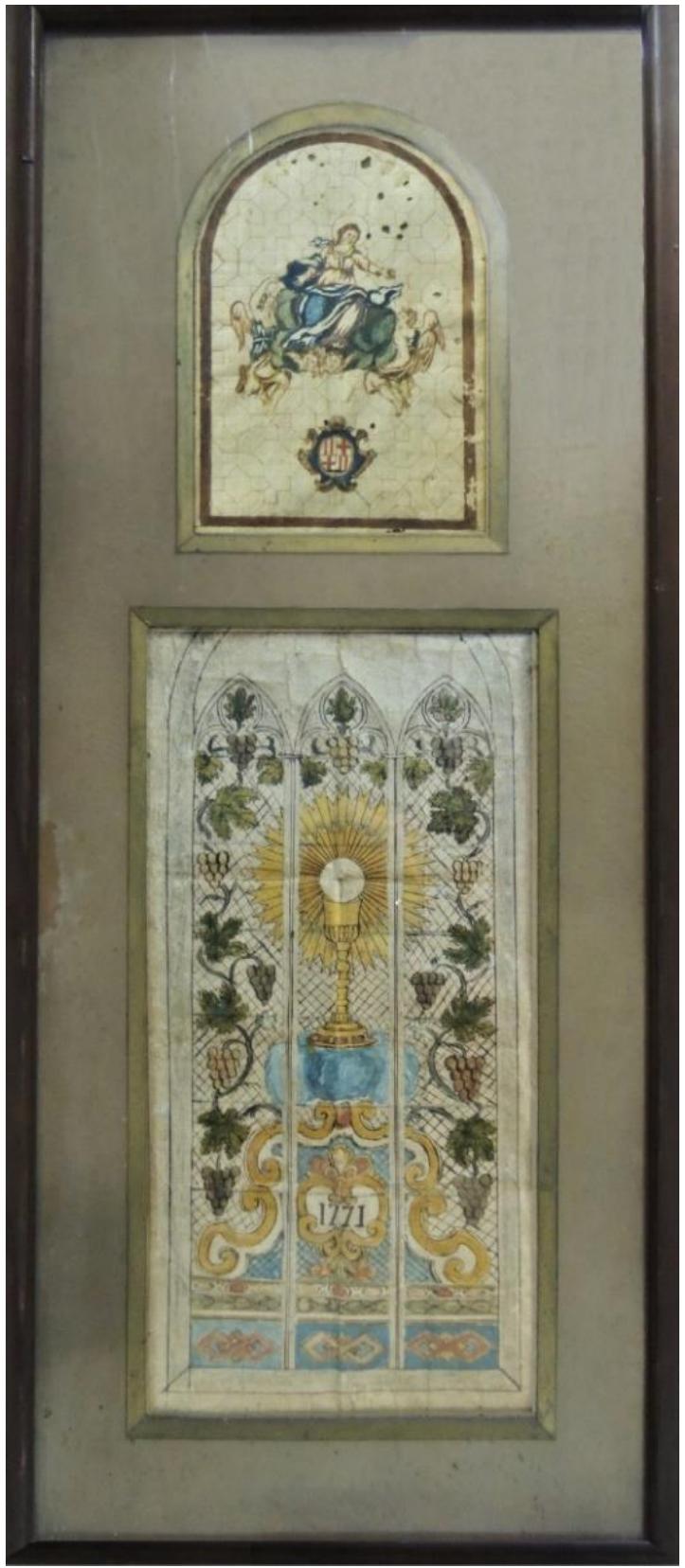 Set number 76. designs for stained-glass windows in santa