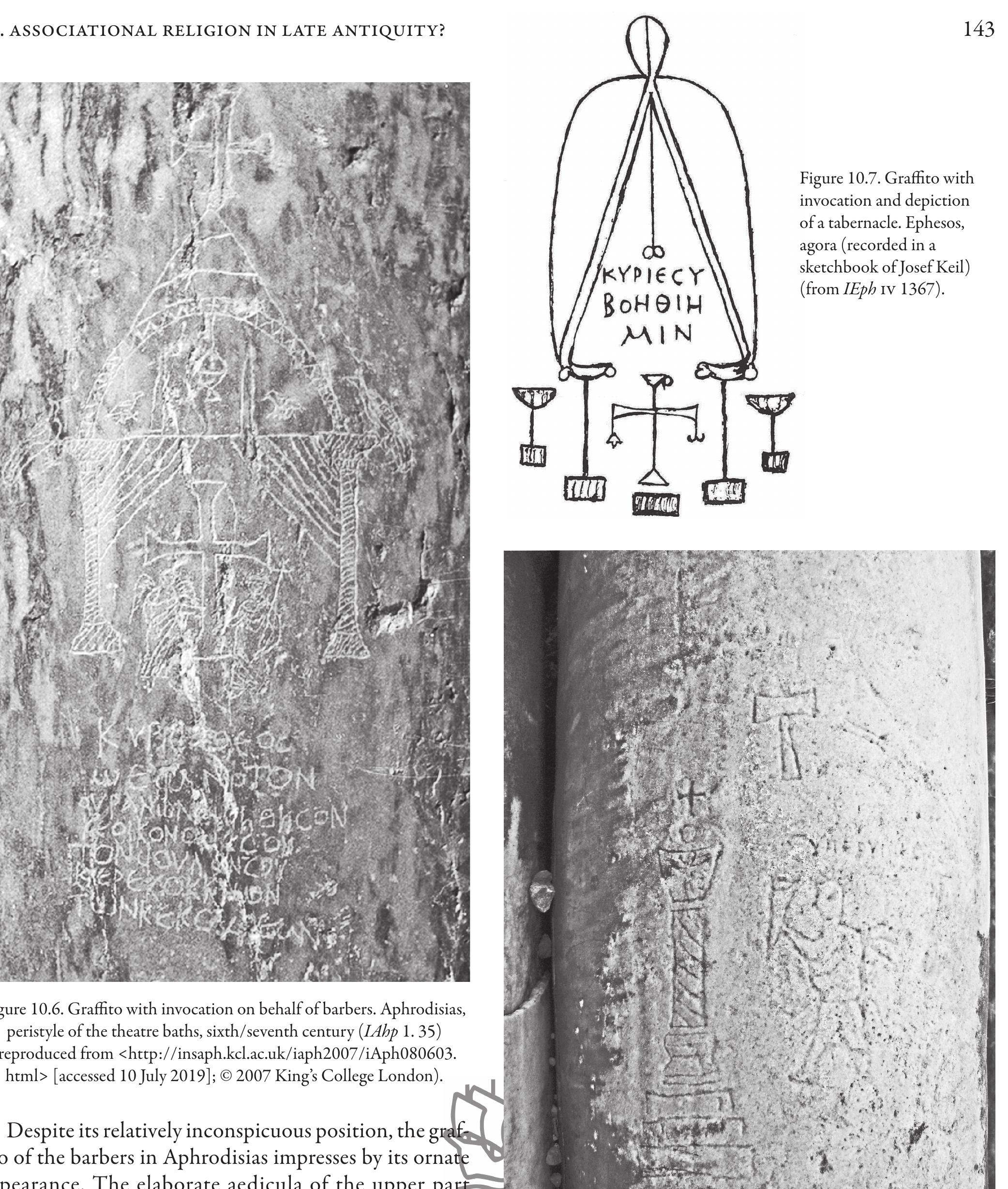 8. early byzantine graffito with depiction ofa column