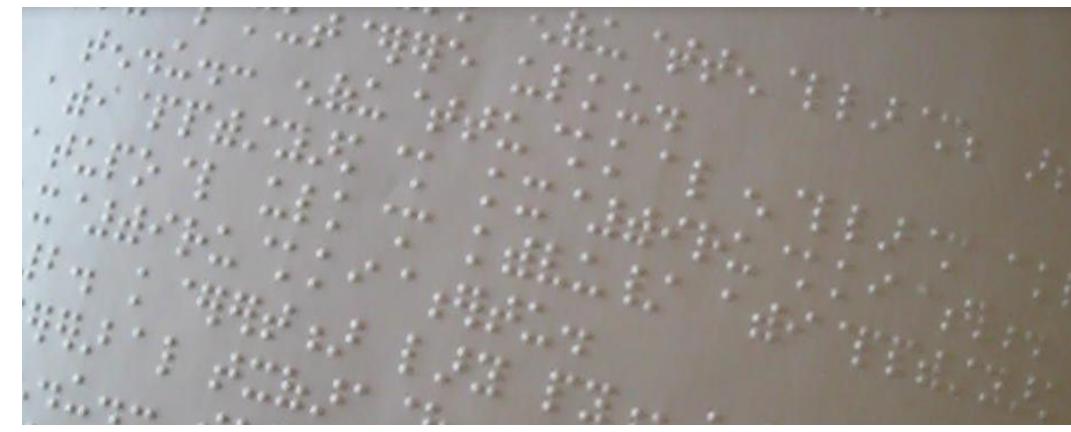 Braille image of a tilted document figure 18. text
