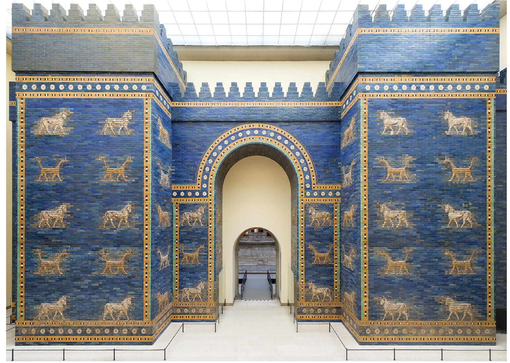 6 reconstruction of the ishtar gate, neo-babylonian period
