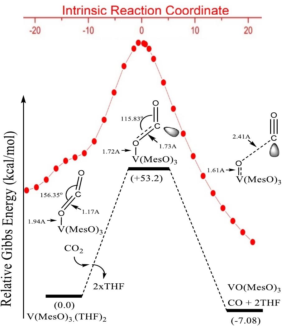 Chart 4. energy profile diagram and intrinsic reaction
