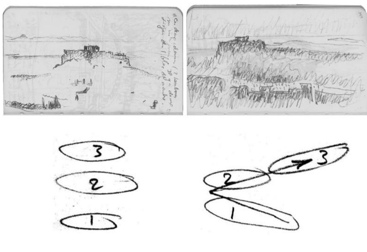 5. clockwise from top left: le corbusier, sketches 98 and