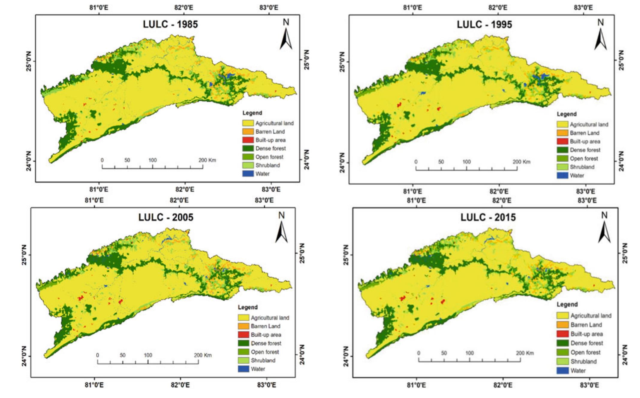 Figure 4 - from Land Use Land Cover Change Detection of the