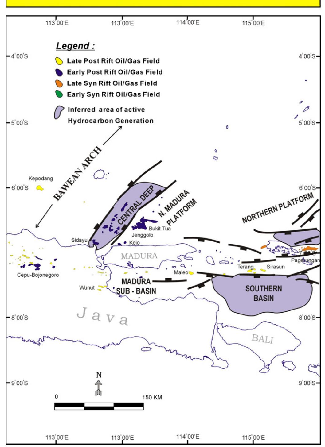 East Java Basin—simplified Location And Structure Map 0700