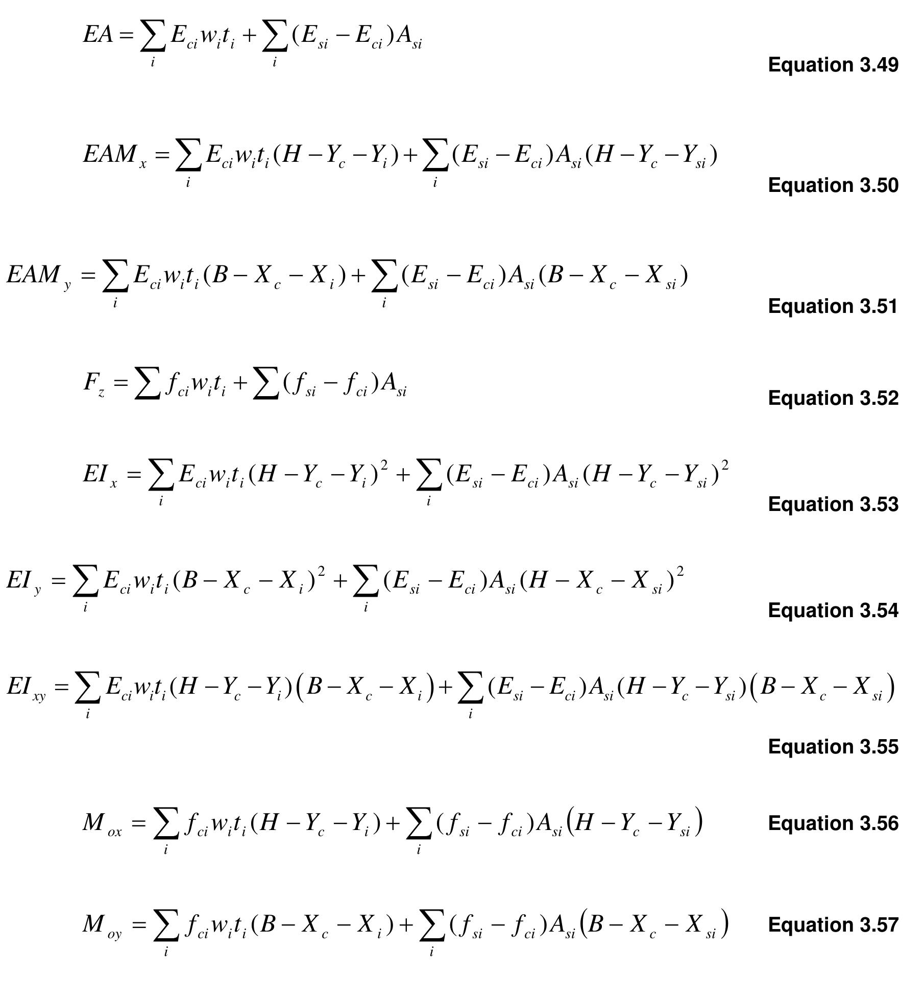 Es;= secant modulus of elasticity of the steel bar.