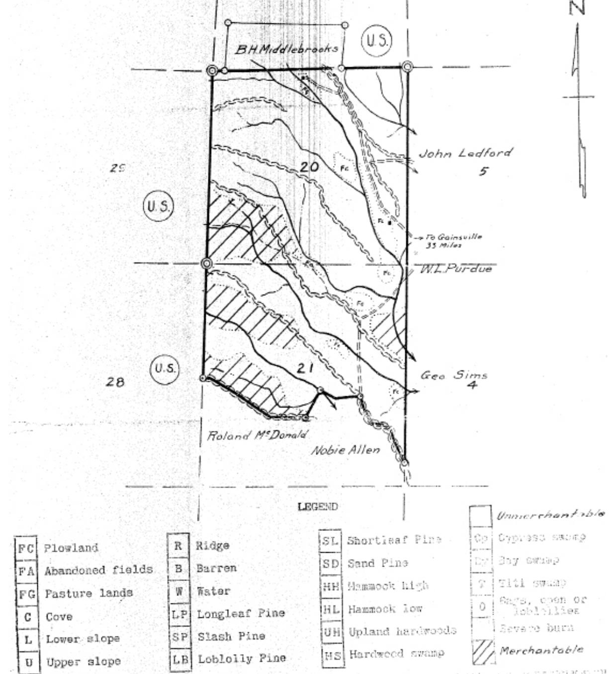 -12. tract map for track g-240. artifacts were observed at