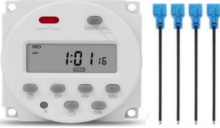 The battery (2a) operated programmable digital timer is used