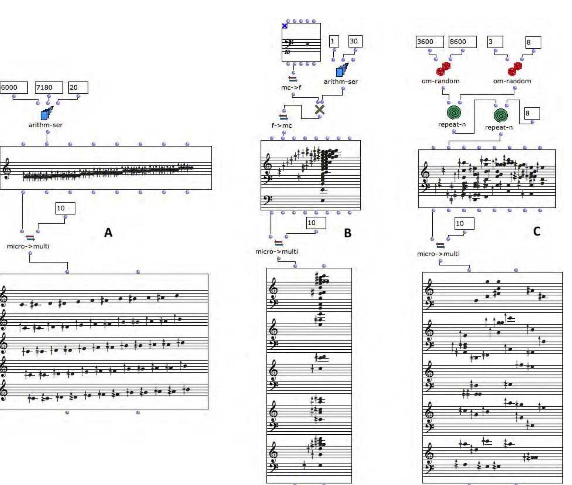 8: examples of musical structures in 60tet (chord-seq