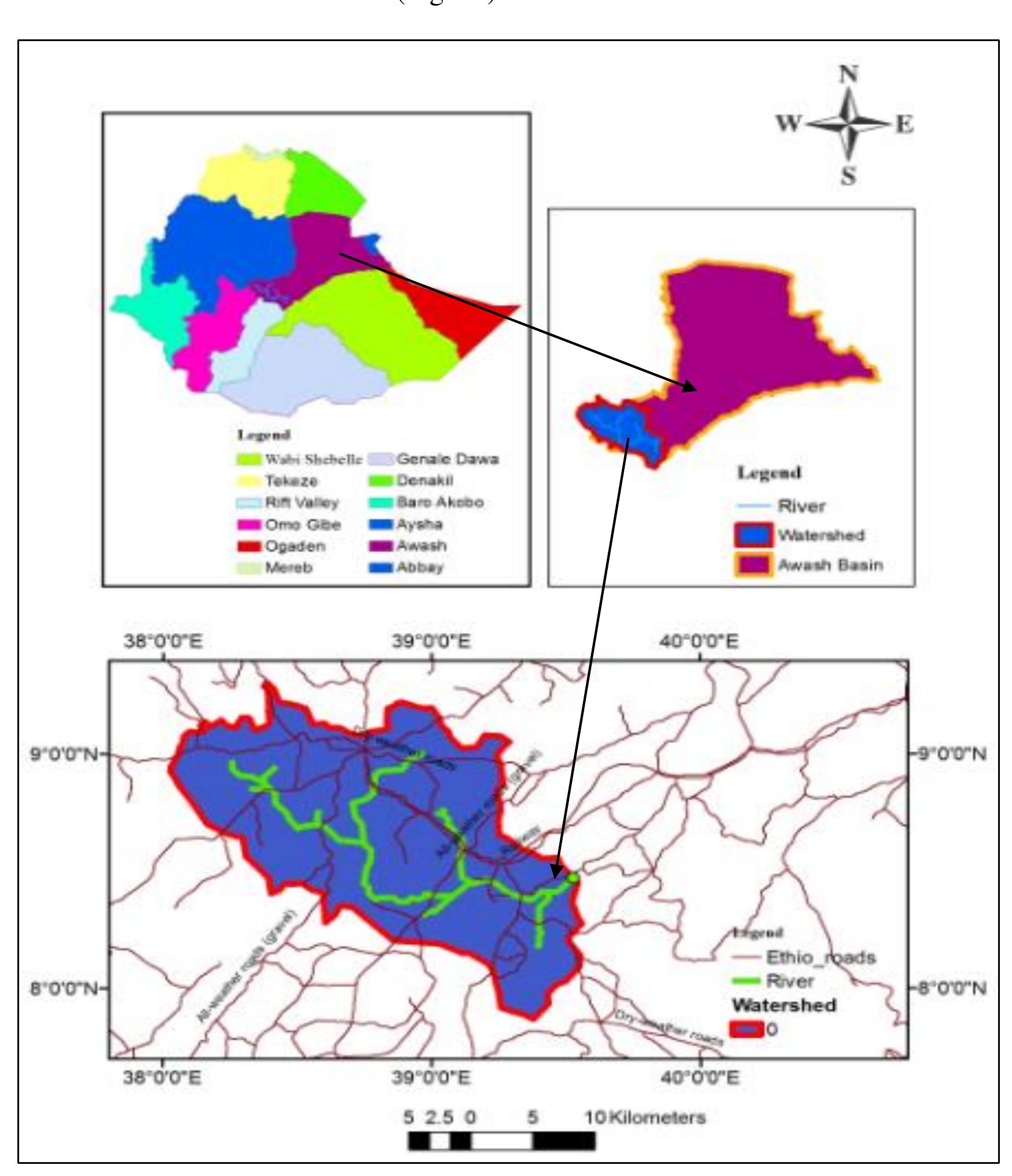 -1. watershed map of tibila irrigation based development
