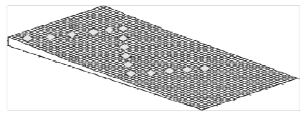 Example Of A Zigzag Sampling Layout On A Near Level