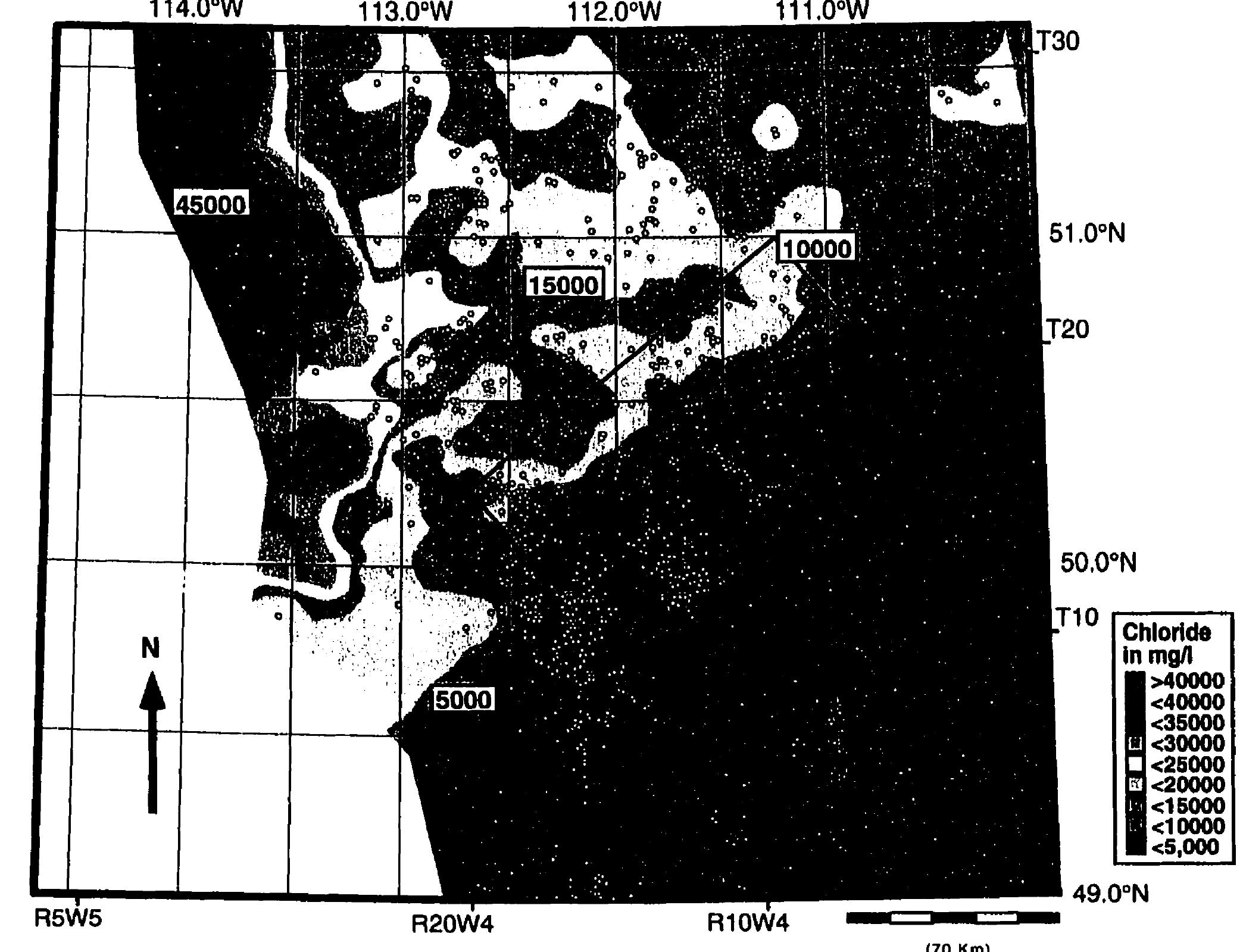 17. map of the lower mannville aquifer chloride