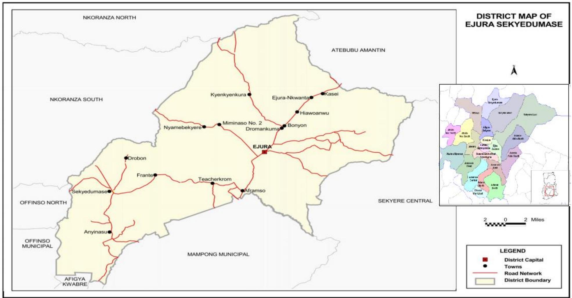 Source: adapted from ghana statistical service (2013) land