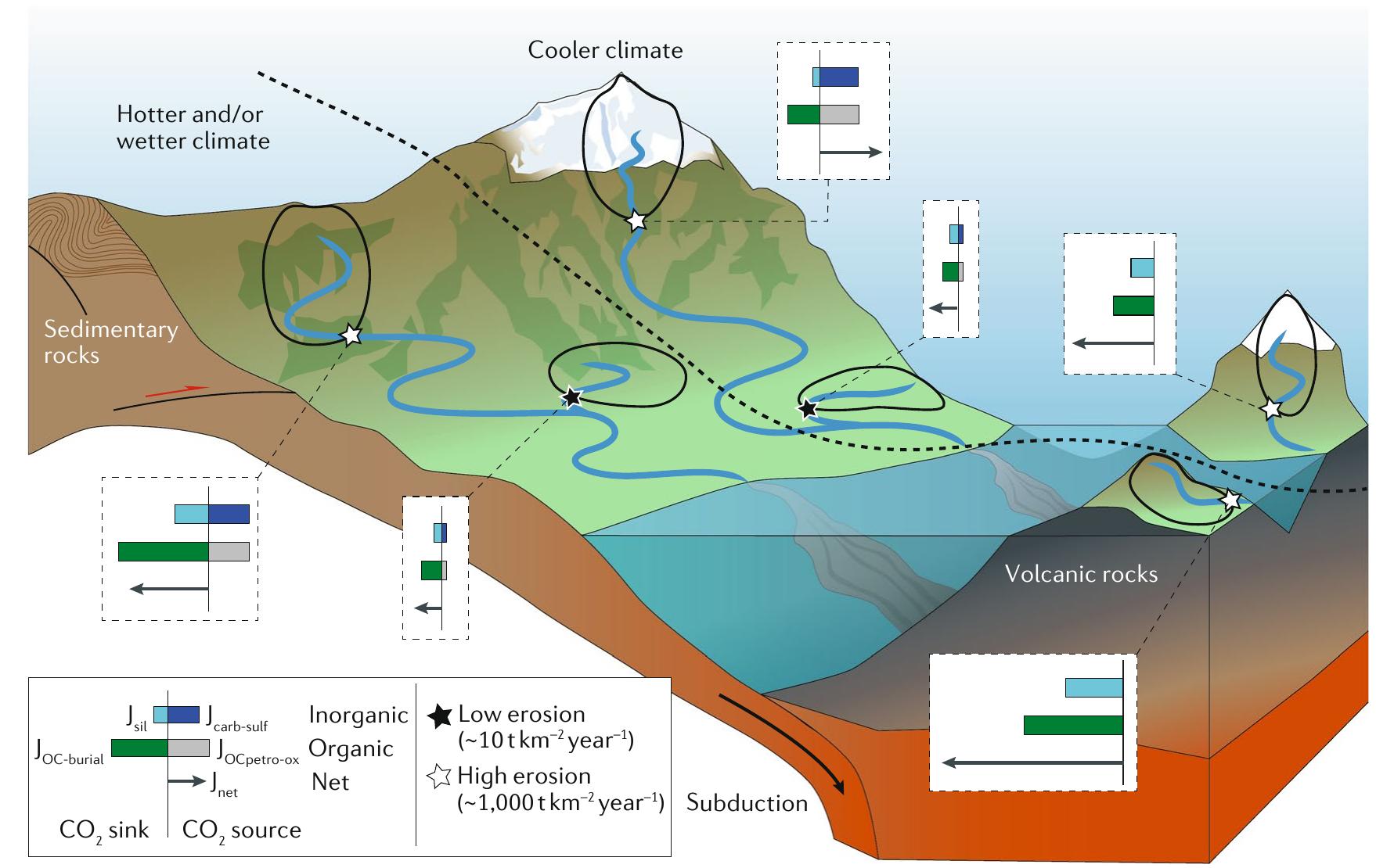 Figure 5 - from Mountains, erosion and the carbon cycle