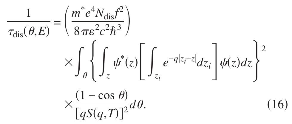 The analytical expression for the dislocation scattering