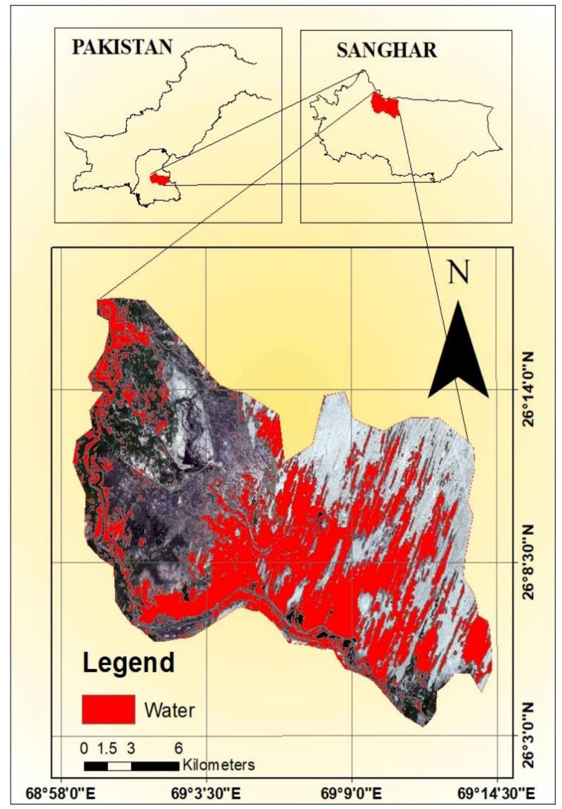 - map showing location of chotiari wetland complex nearby
