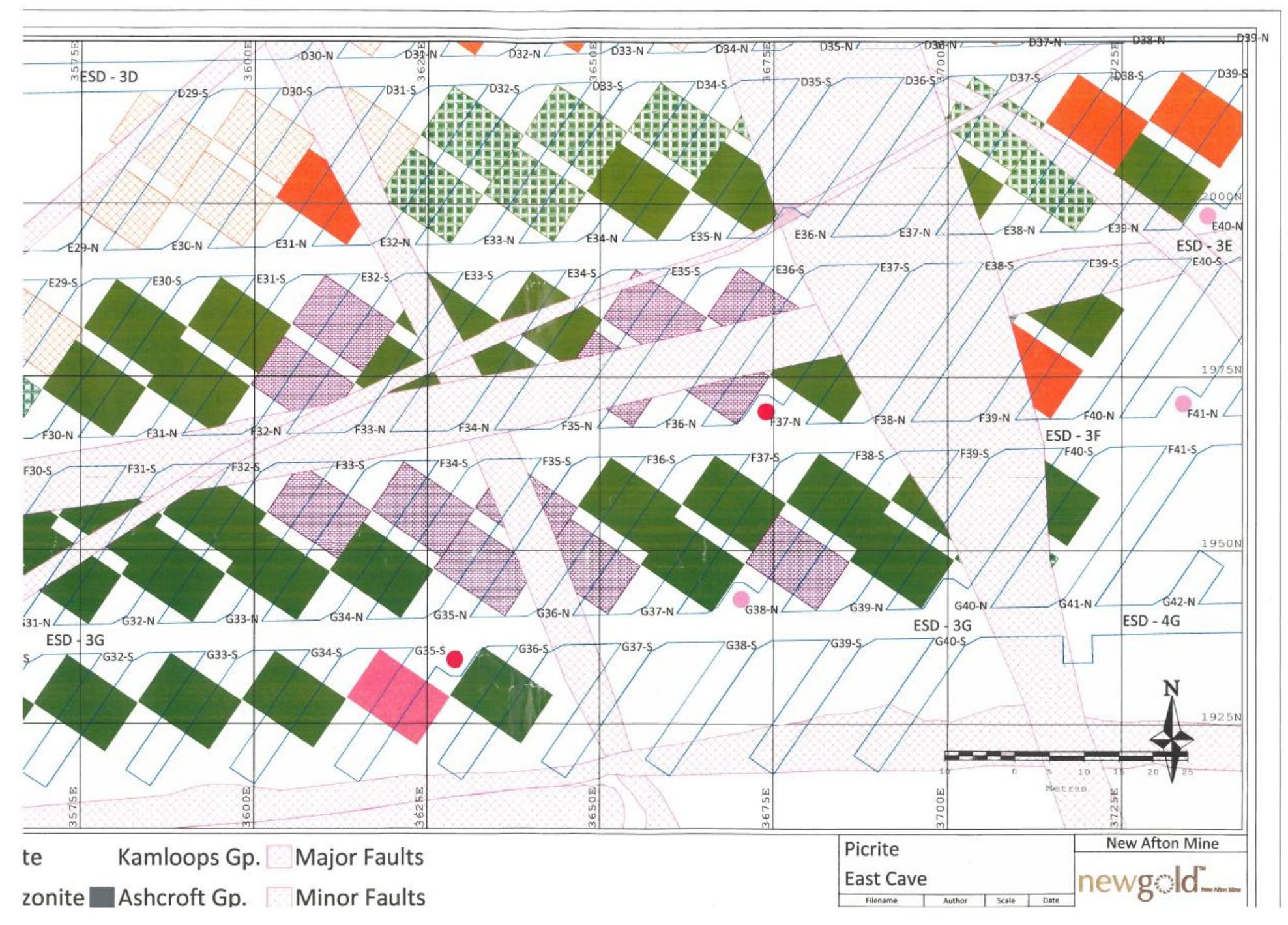 -2 draw point layout of east cave (courtesy of new afton