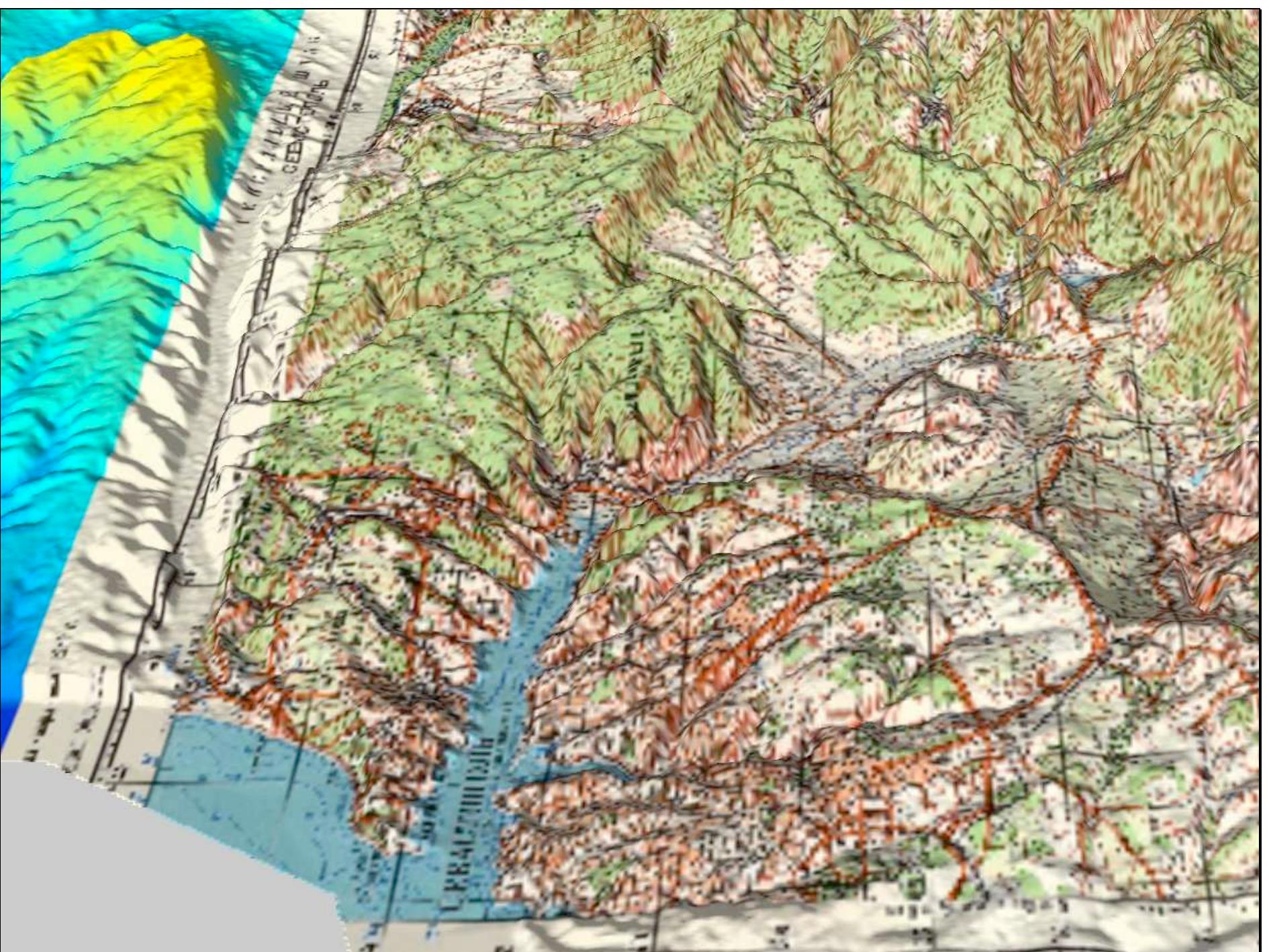 Topographic maps at scale 1:100.000 come alive, when they